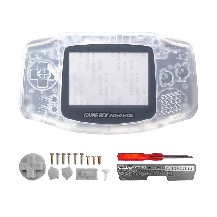 Game Boy Advance Body Shell - Transparant - Vervangende Behuizing voor ...